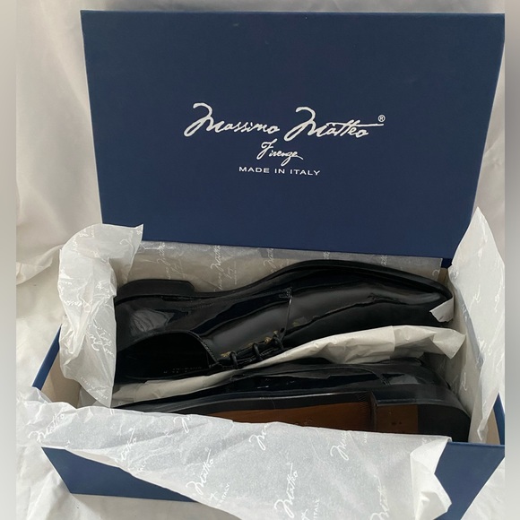 Massimo Matteo | Shoes | New Black Oxfords Massimo Matteo Mens Dress ...